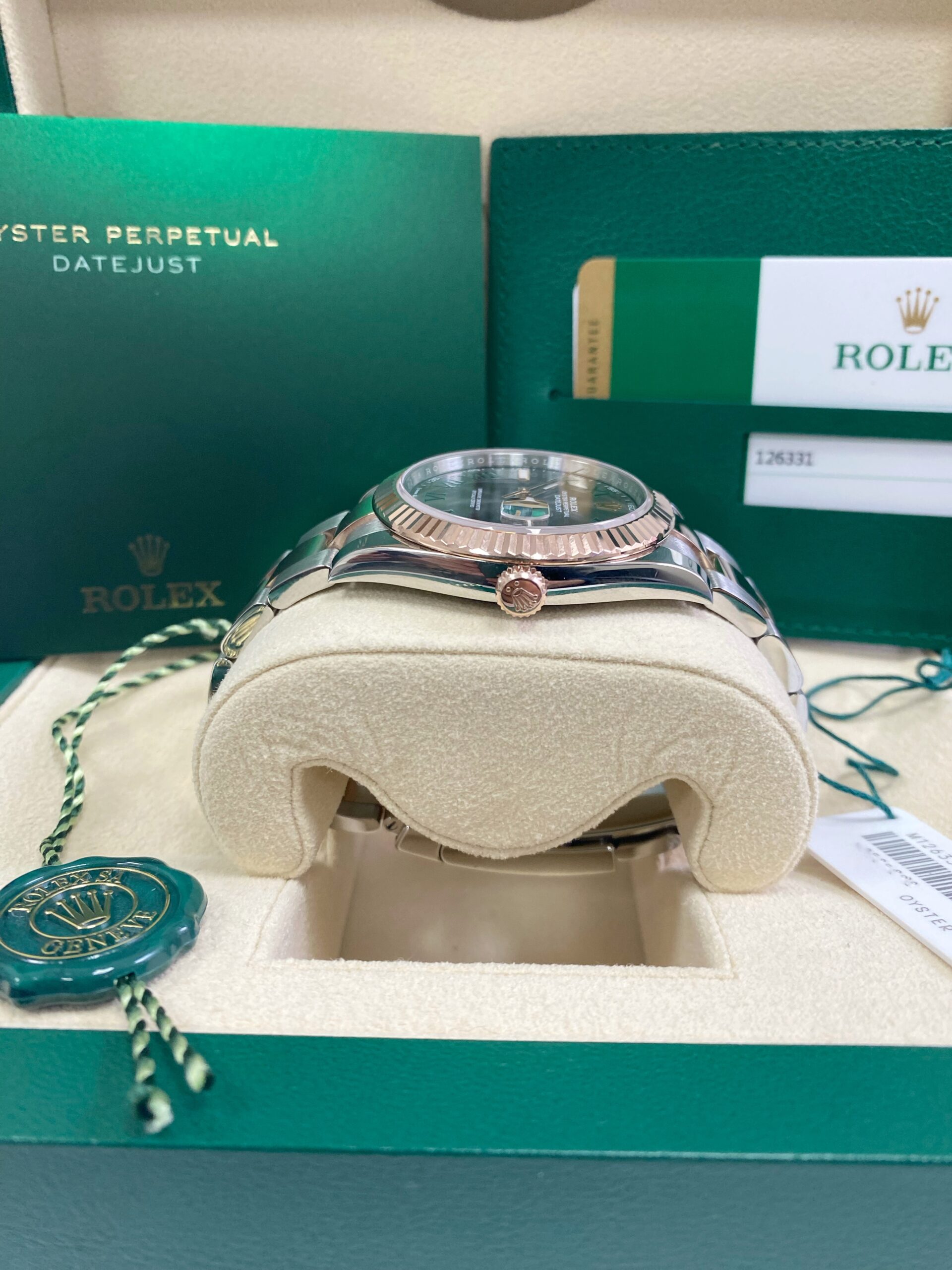 ROLEX DATEJUST 41 STEEL AND ROSE GOLD WIMBLEDON DIAL 126331 - HG ...