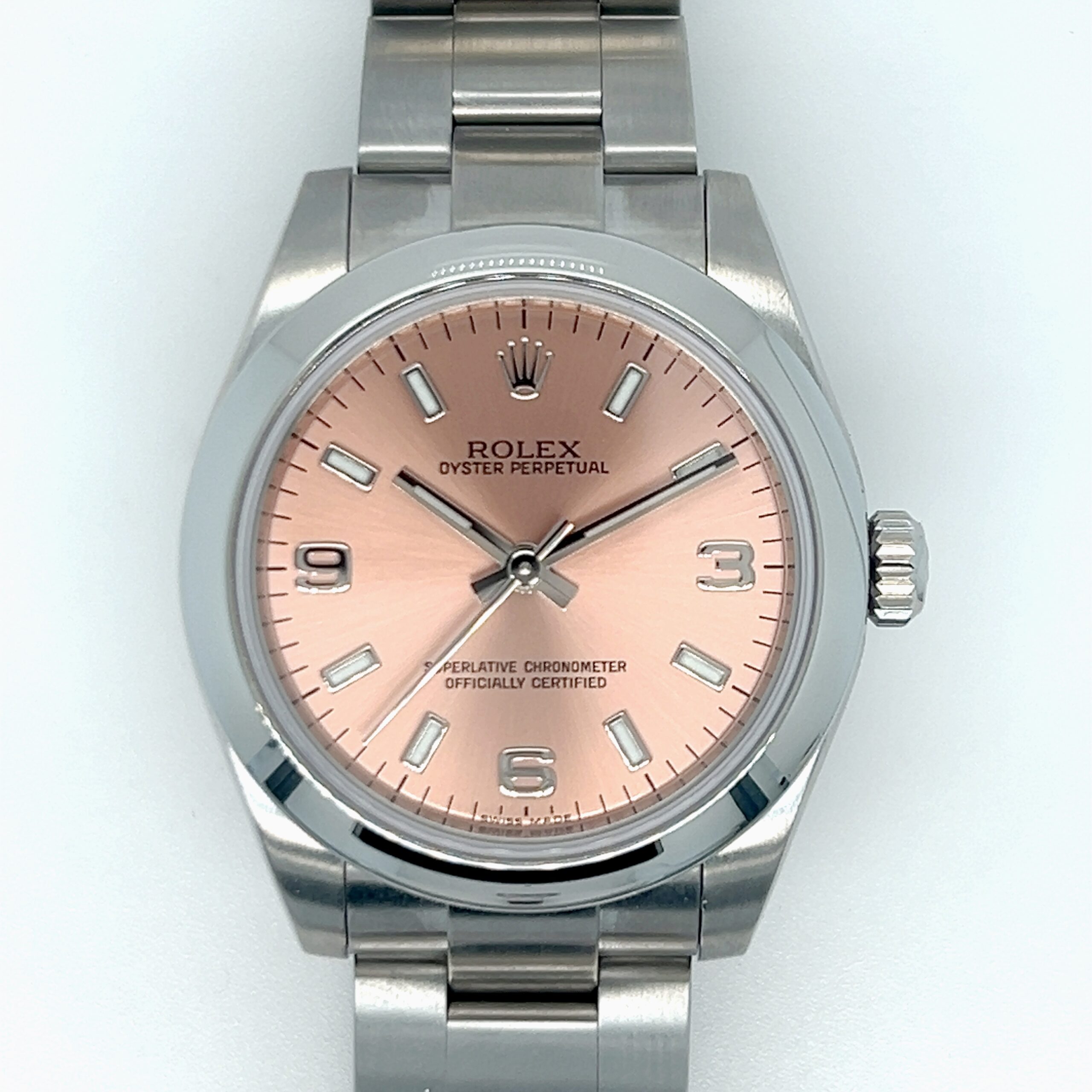 ROLEX OYSTER PERPETUAL 31MM SALMON DIAL 177200 - HG Watches & Jewellery